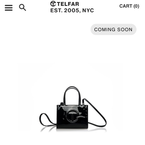 Telfar | Bags | Telfar Small Black Patent Shopping Bag Nwt | Poshmark